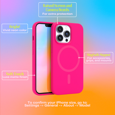 Neon Pink Silicone iPhone Case – Felony Case