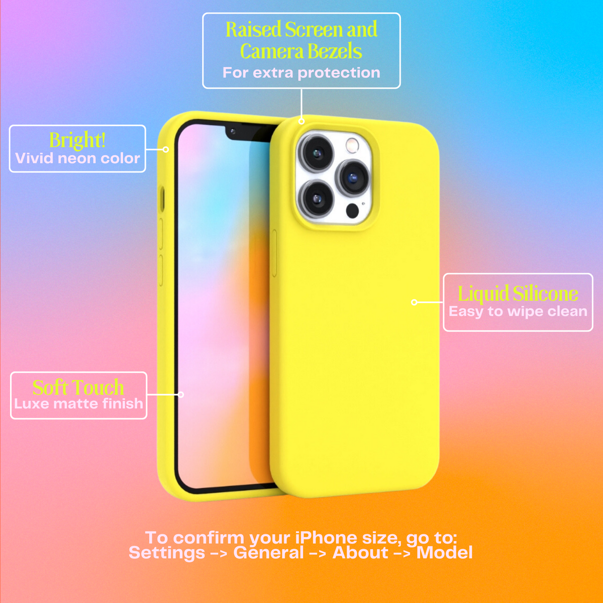 Neon Yellow Silicone iPhone Case – Felony Case