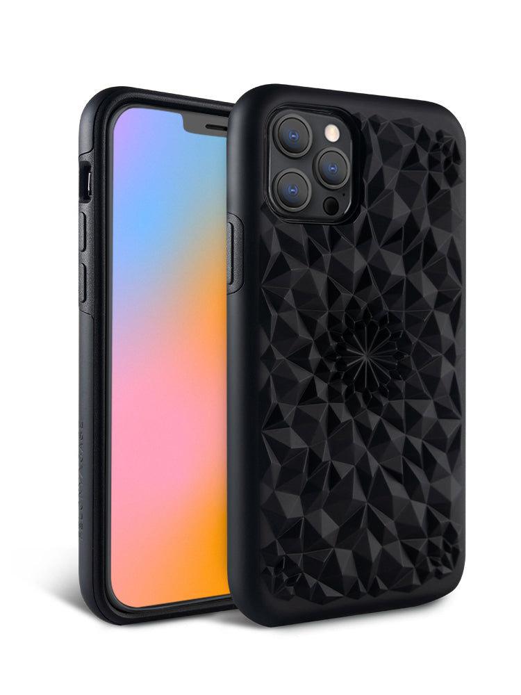 Matte Black Kaleidoscope iPhone Case – Felony Case
